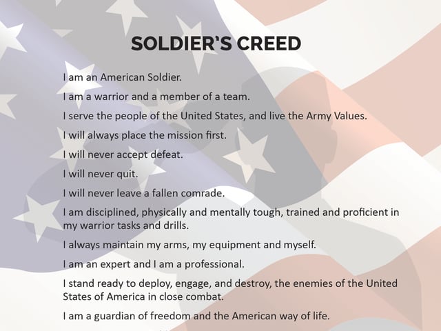 The Soldier’s Creed